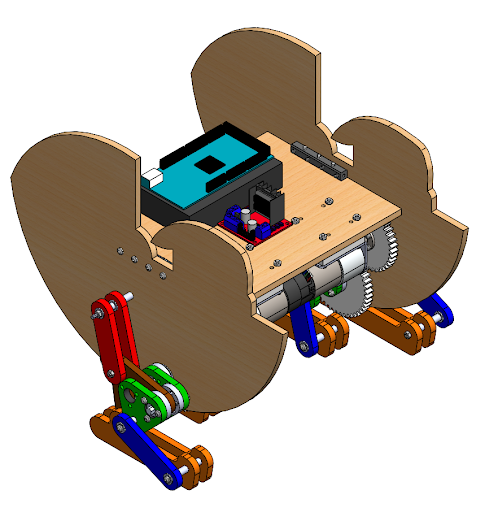 Minimally-Actuated Robotic Walker | Design Projects